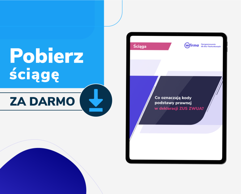 Kody podstawy prawnej w ZUS ZWUA