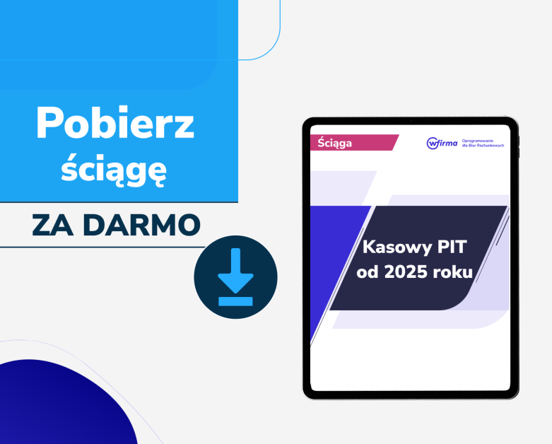 Kasowy PIT od 2025 roku
